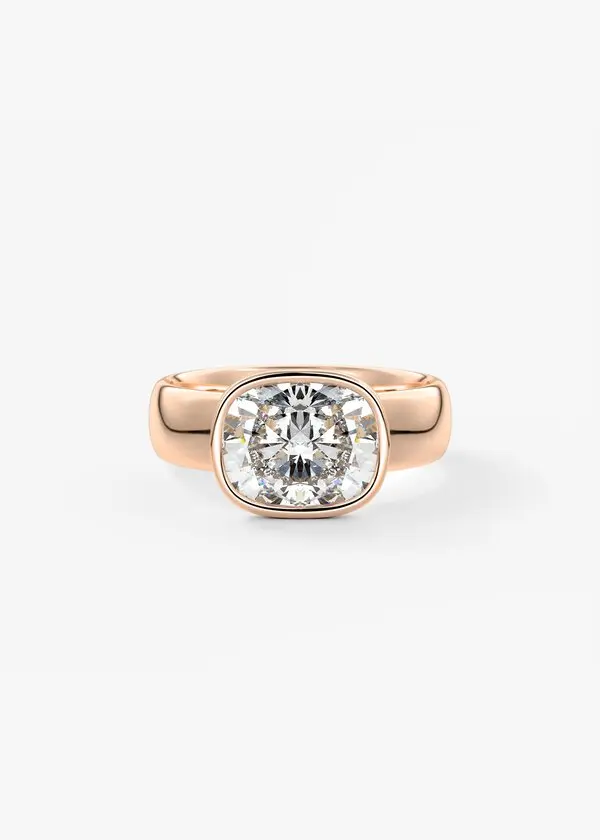 FRANK DARLING The Daily Bezel Xl Elongated Cushion Ring - Yellow Gold