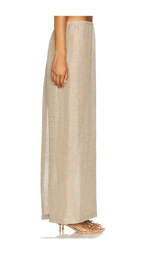 LESET Stella Maxi Skirt - Beige
