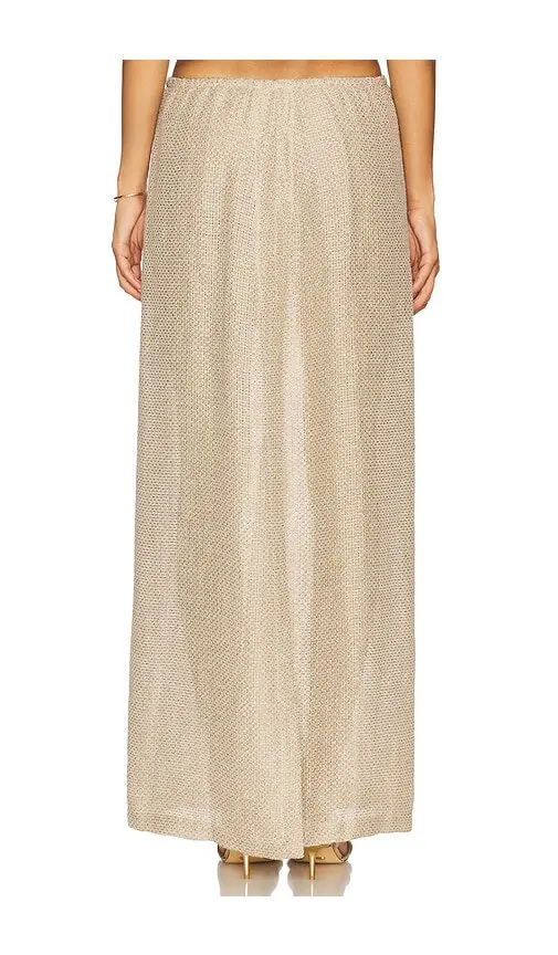 LESET Stella Maxi Skirt - Beige