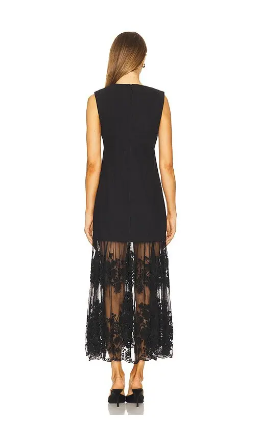 Sea Arielle Lace V-neck Midi Dress
