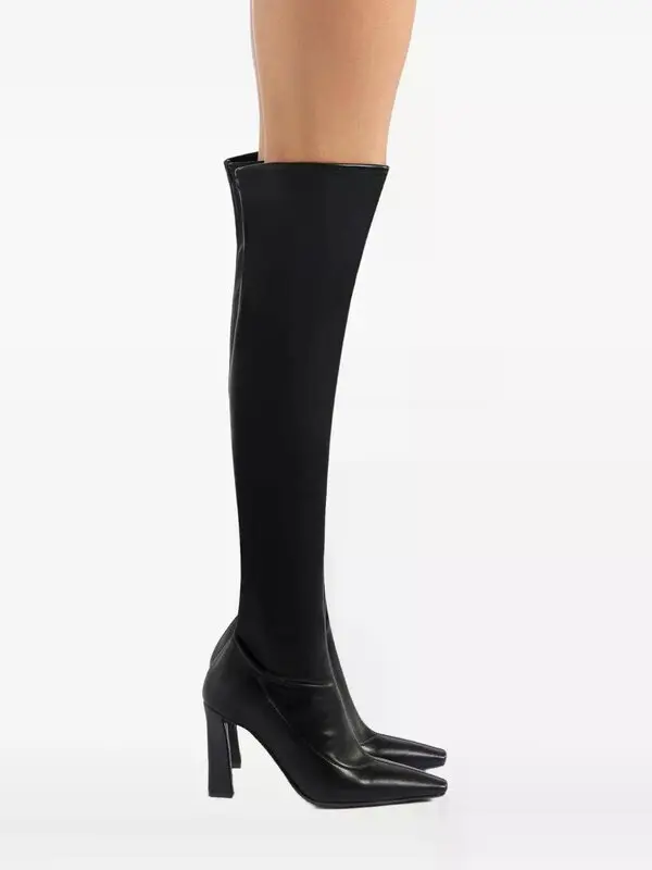 GIUSEPPE ZANOTTI Square-toe Knee-high Boots