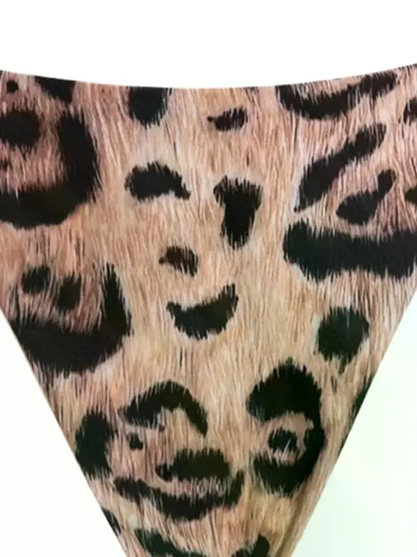 Agua Bendita Leopard-print Bikini Bottom - Neutrals