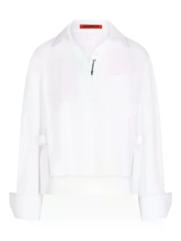 SIMONMILLER Ayre Side-split Shirt - White