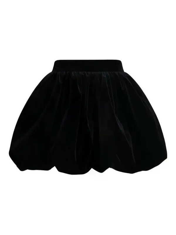 Patou Bubble Velvet Mini Skirt