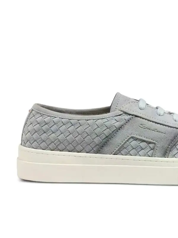 Santoni Leather Low-top Sneakers