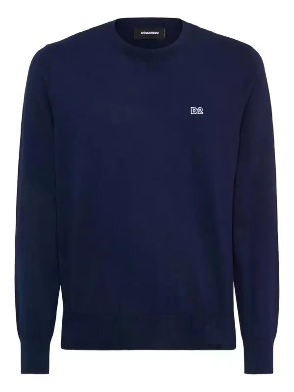Dsquared2 Fine-knit Jumper - Blue