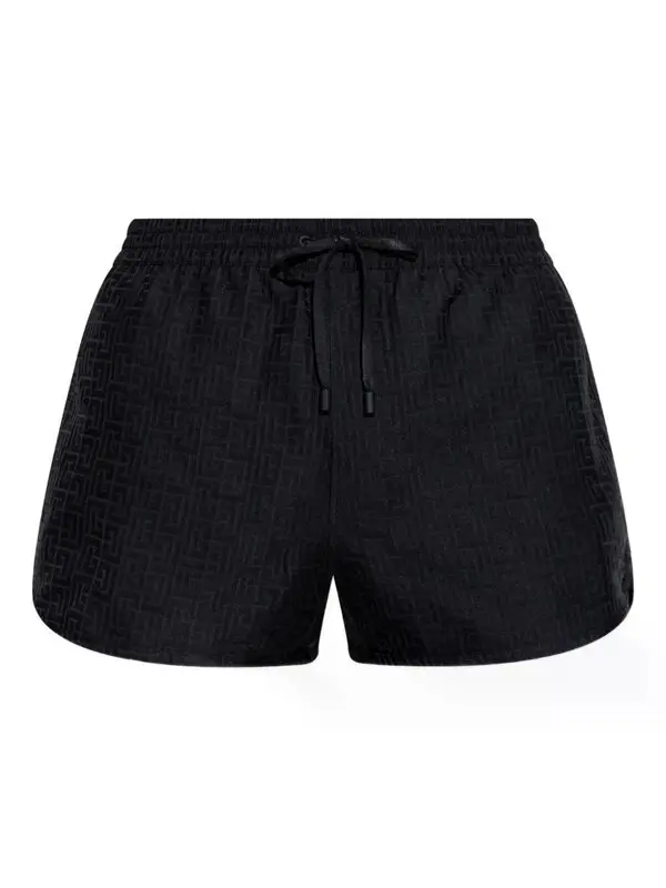 Balmain Geometric-pattern Swim Shorts