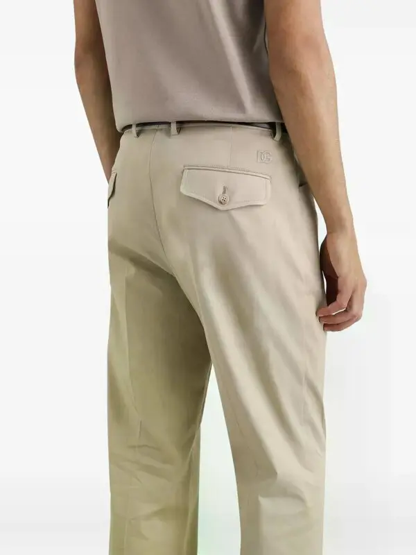 Dolce & Gabbana Button-fastening Pocket Trousers - Neutrals