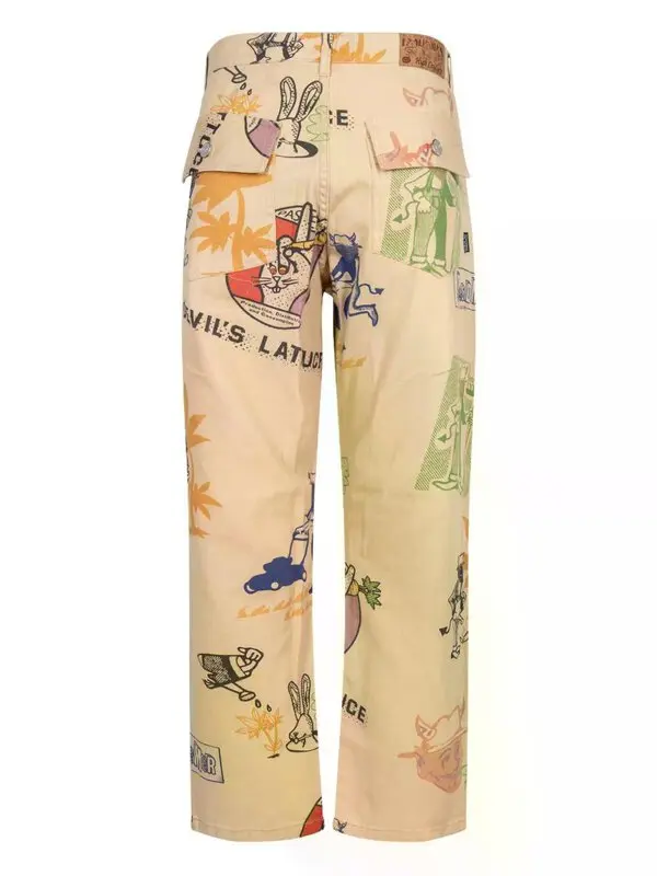 PAS DE MER Printed Trousers