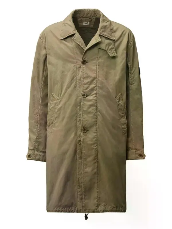 C.P. COMPANY Buttoned Coat With Quilted Lining