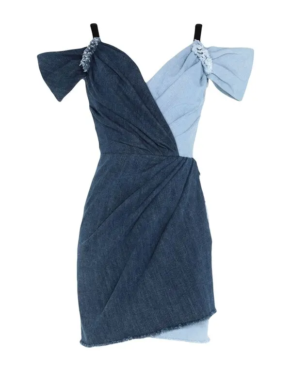 Dolce & Gabbana Two-tone Denim Bodycon Mini Dress