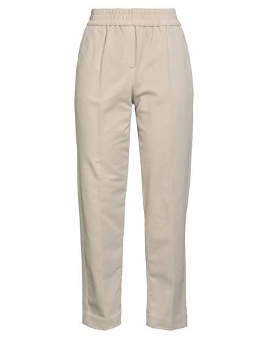 CIRCOLO 1901 Blush Cotton Elastane Track Pants - Beige