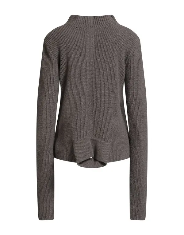 Rick Owens Cashmere And Wool Turtleneck Knit Top - Grey
