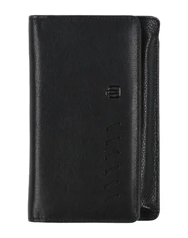 PIQUADRO Document Holder Leather - Black