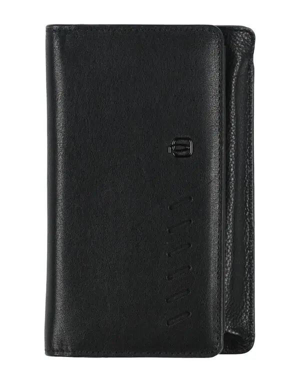 PIQUADRO Document Holder Leather - Black