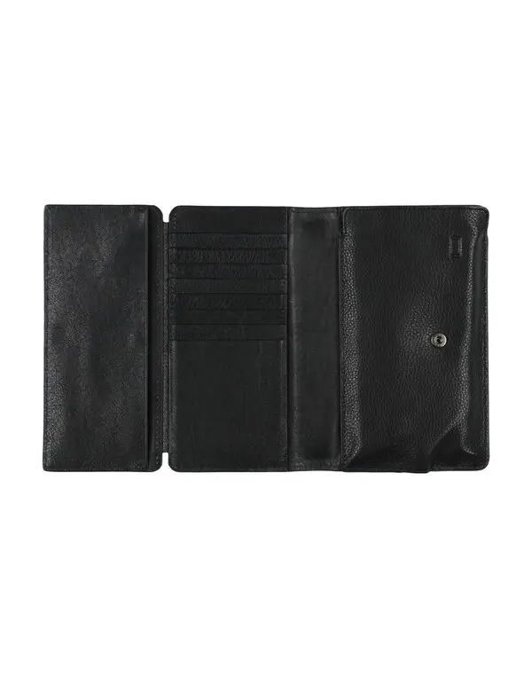 PIQUADRO Document Holder Leather - Black