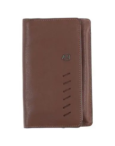 PIQUADRO Document Holder Leather - Brown