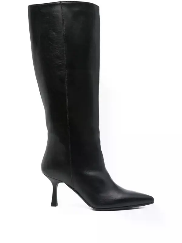 GISEL MOIRE 80mm Calf-leather Knee-high Boots