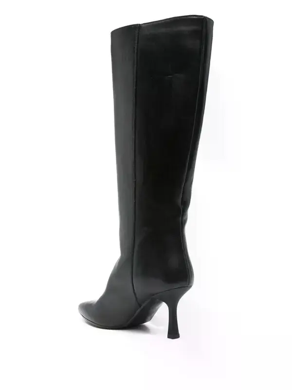 GISEL MOIRE 80mm Calf-leather Knee-high Boots
