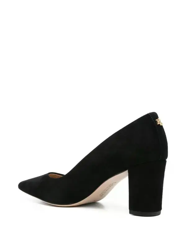 Ralph Lauren 70mm Lanette Pointed-toe Suede Pumps