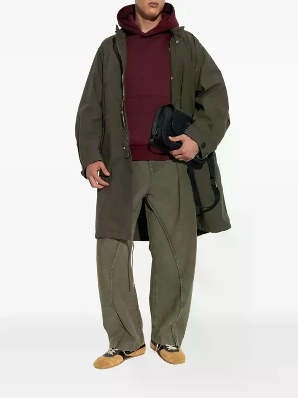 Givenchy Logo-print Parka Coat - Green