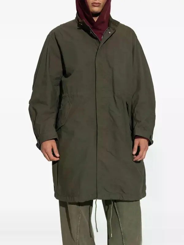 Givenchy Logo-print Parka Coat - Green