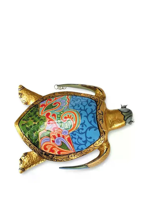 TOMS DRAG Patterned Turtle Sculpture