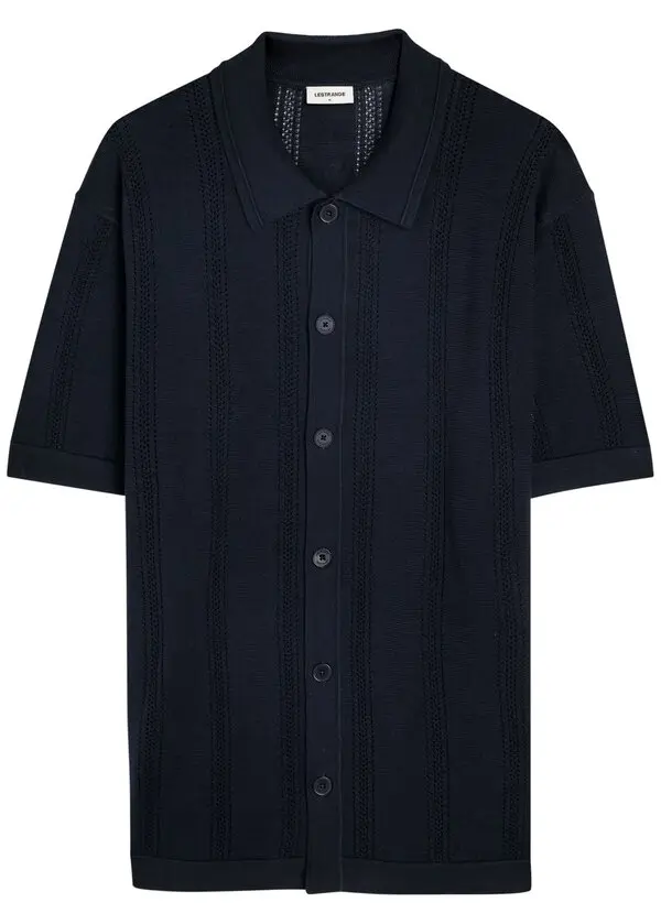 LESTRANGE Textured Pointelle-knit Shirt