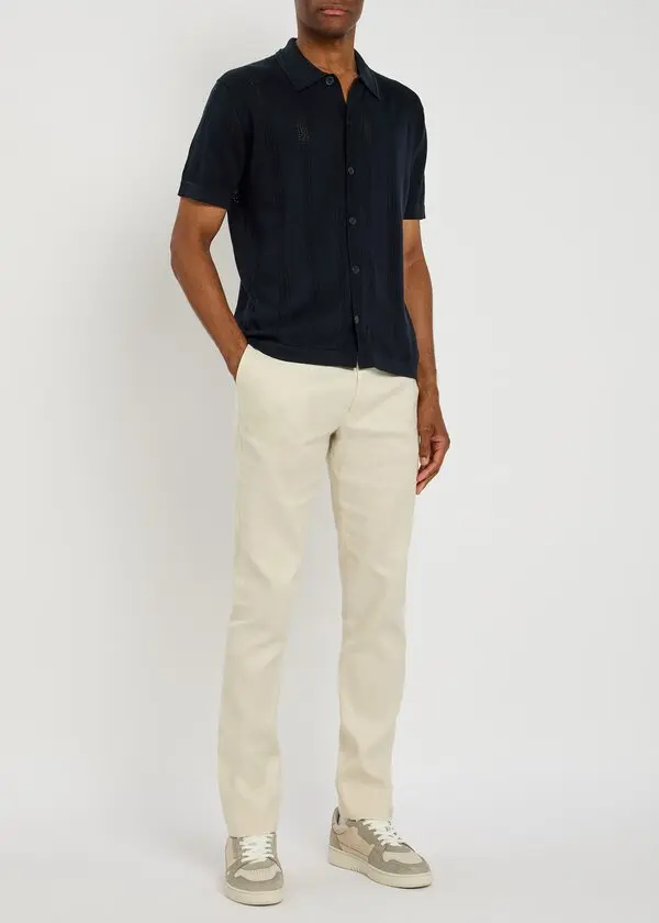 LESTRANGE Textured Pointelle-knit Shirt