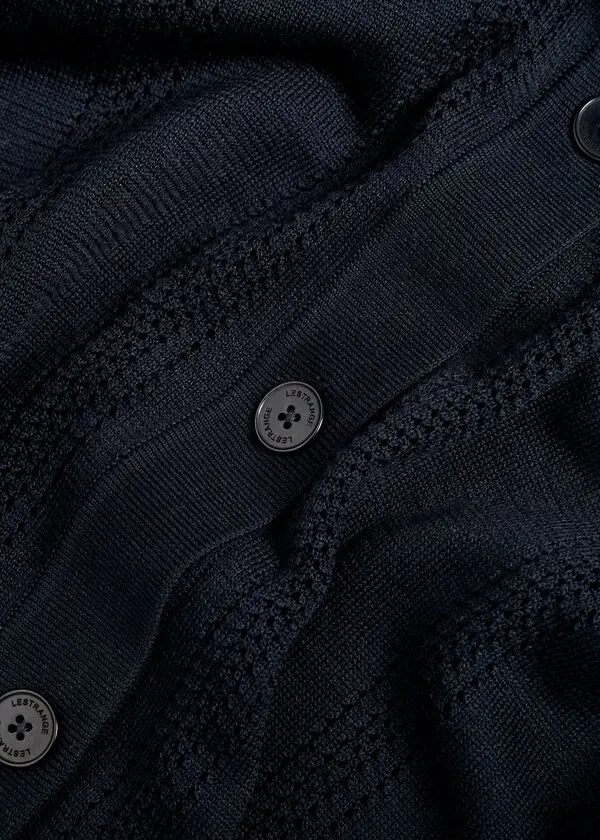 LESTRANGE Textured Pointelle-knit Shirt