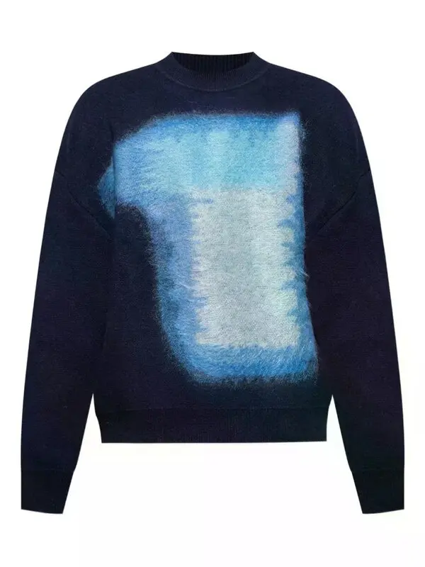 Givenchy Abstract-print Sweater - Blue