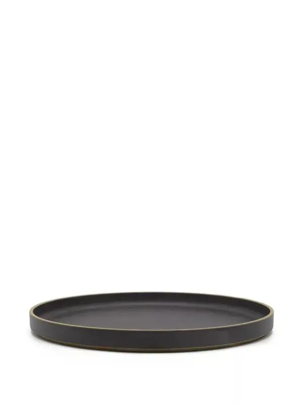HASAMI PORCELAIN Round Porcelain Plate - Black