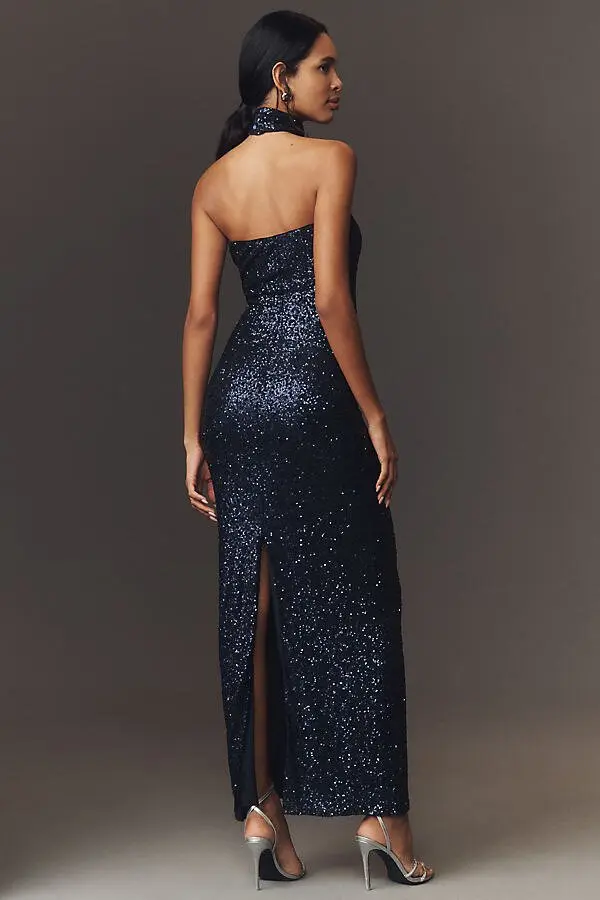 MARE MARE Strapless Sequin Maxi Dress