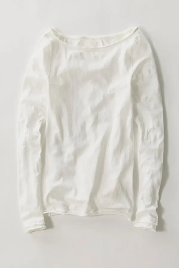 Free People We The Free Most Loved Long Sleeve - Clean Ivory