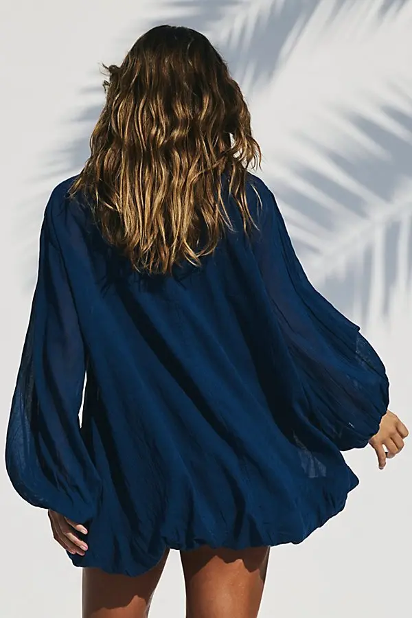 Free People Florence Mini Dress - Poseidon