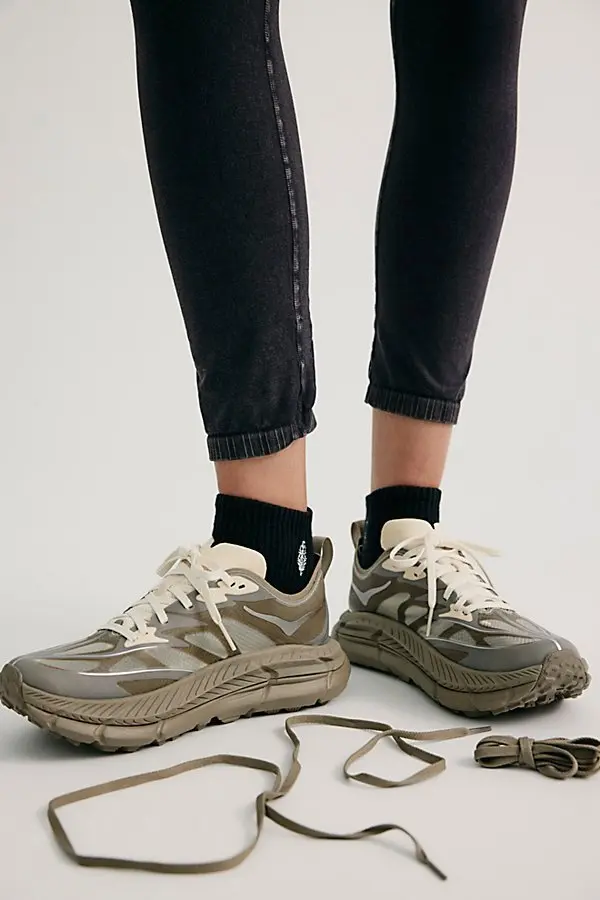 HOKA® Mafate Speed 4 Lite Sneakers - Light Roast/oatmilk