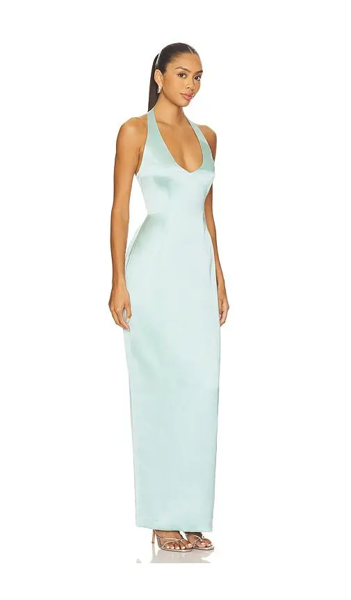 slim fit dress slacks Natalia Halter Maxi main image 0
