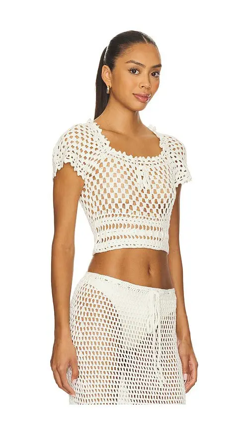 MORE TO COME Aulani Crochet Top