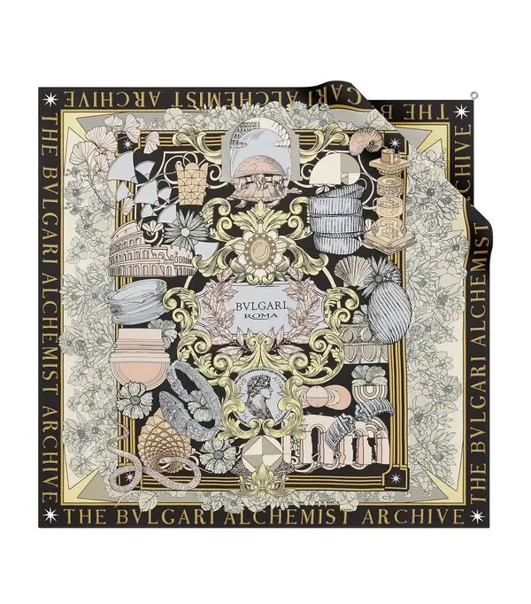 BVLGARI Silk Alchemist Scarf - Black