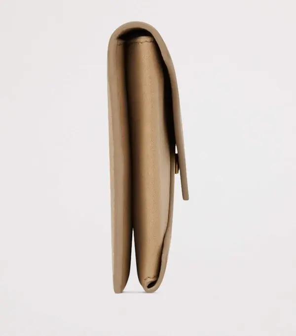 Saint Laurent Large Leather Letter Flap Wallet