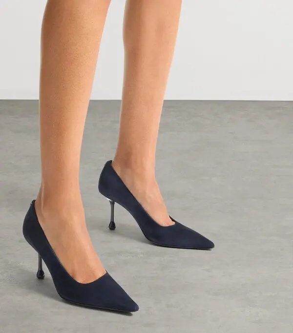 JIMMY CHOO Ixia 80 Suede Pumps - Blue