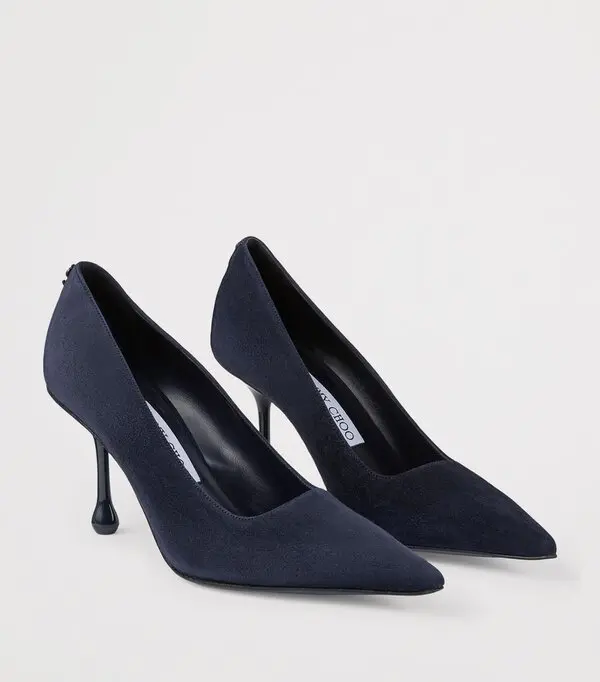 JIMMY CHOO Ixia 80 Suede Pumps - Blue