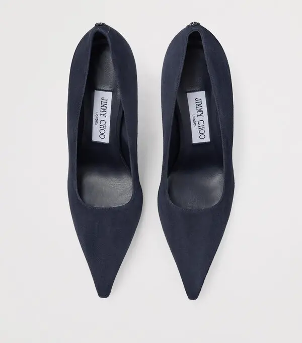 JIMMY CHOO Ixia 80 Suede Pumps - Blue