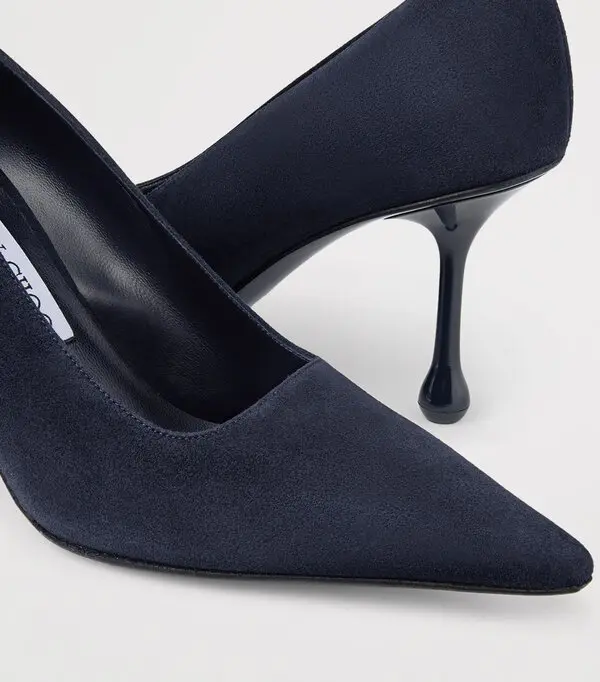 JIMMY CHOO Ixia 80 Suede Pumps - Blue