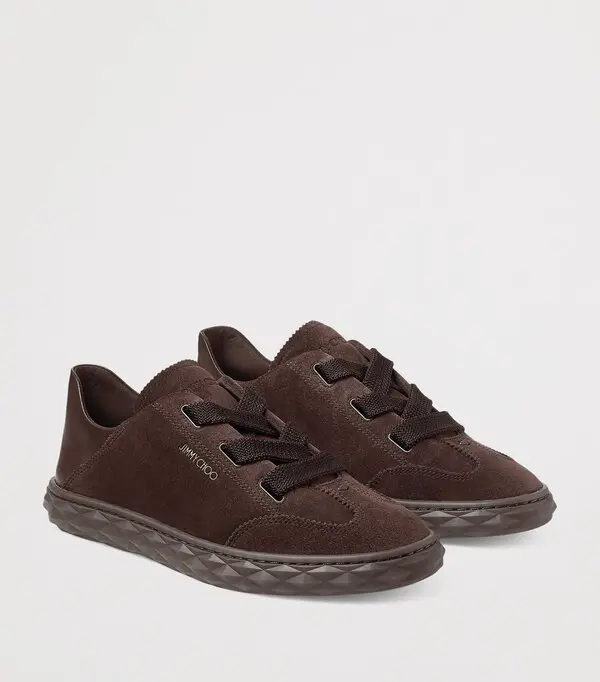 JIMMY CHOO Diamond Light Flex F Leather Sneakers