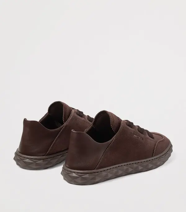 JIMMY CHOO Diamond Light Flex F Leather Sneakers