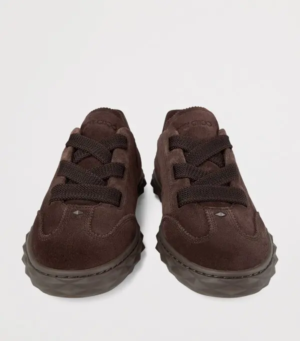 JIMMY CHOO Diamond Light Flex F Leather Sneakers
