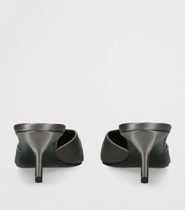 Alaïa Satin Heeled Mules