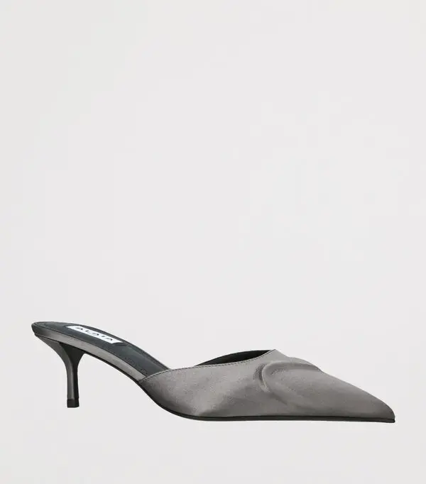 Alaïa Satin Heeled Mules