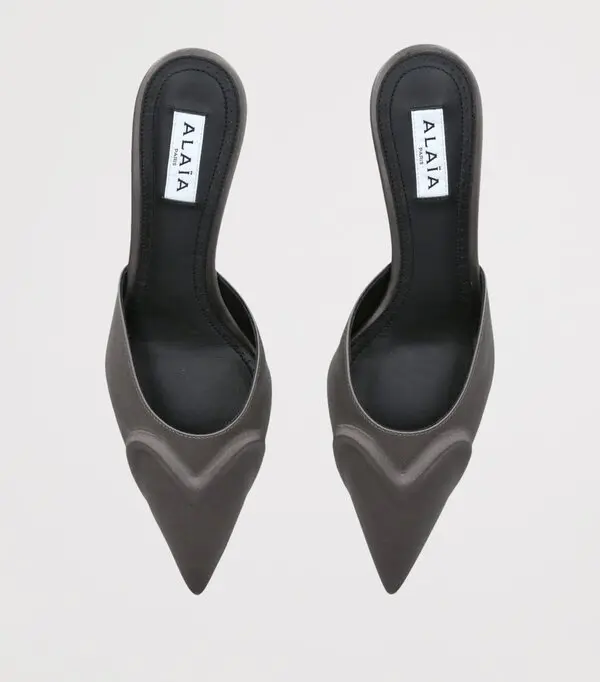 Alaïa Satin Heeled Mules